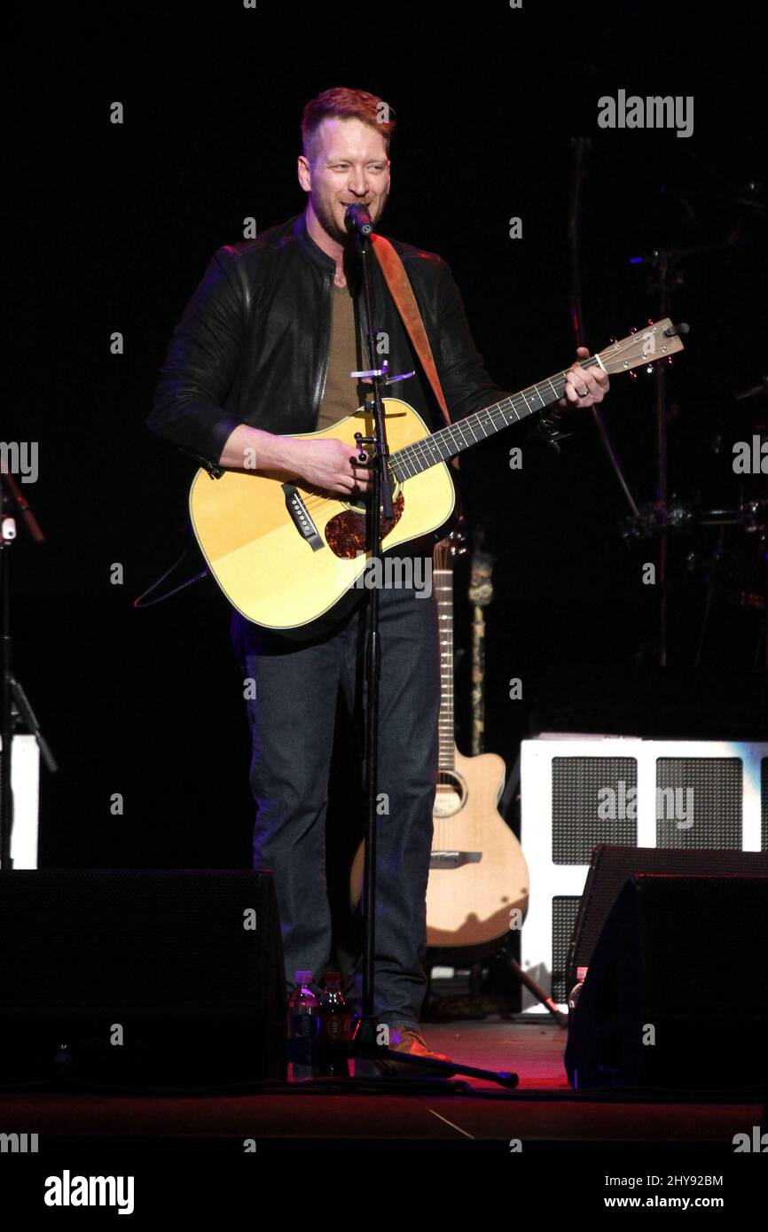 Barrett Baber performs at the Rascal Flatts Rhythm & Roots Concert at ...