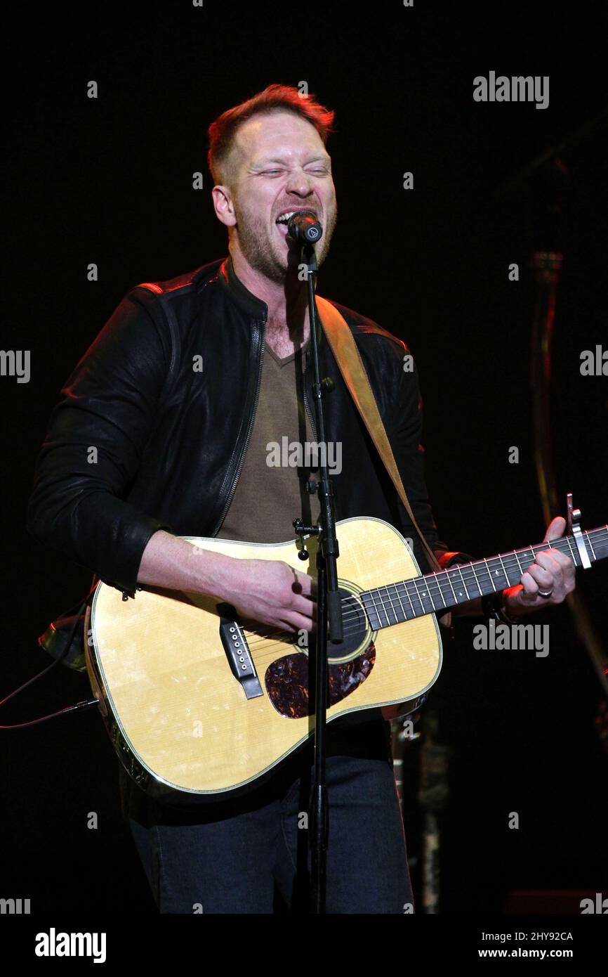 Barrett Baber performs at the Rascal Flatts Rhythm & Roots Concert at ...