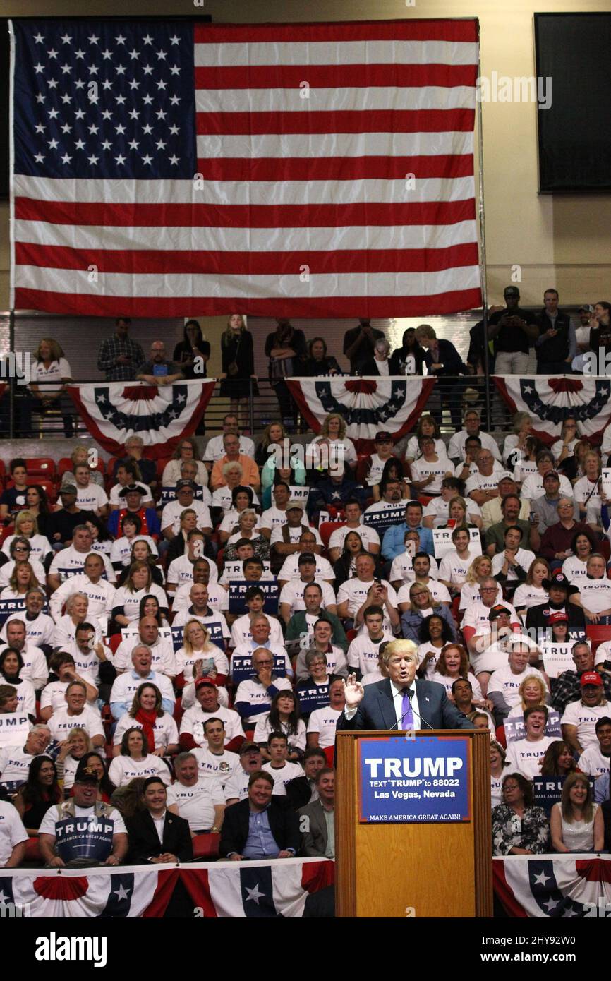 Donald Trump during the Donald Trump Presidential Campaign Rally held ...