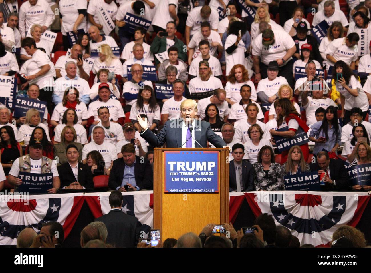 Donald Trump during the Donald Trump Presidential Campaign Rally held ...