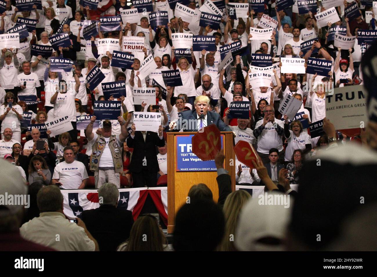 Donald Trump during the Donald Trump Presidential Campaign Rally held ...
