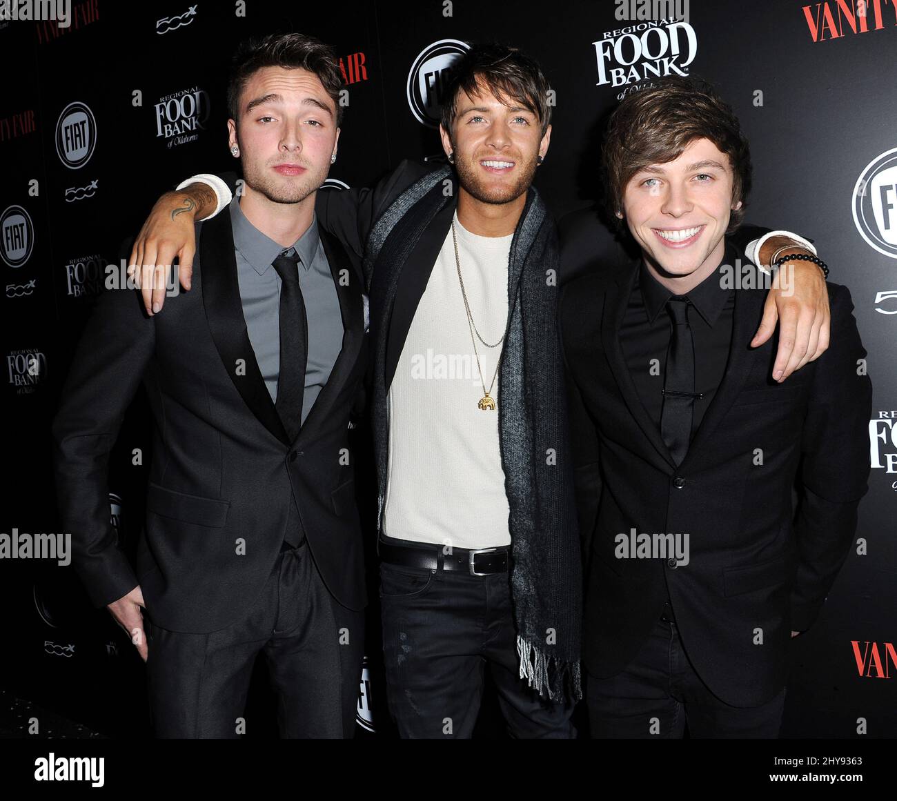 Emblem3, Wesley Stromberg, Keaton Stromberg, Drew Chadwick attending ...
