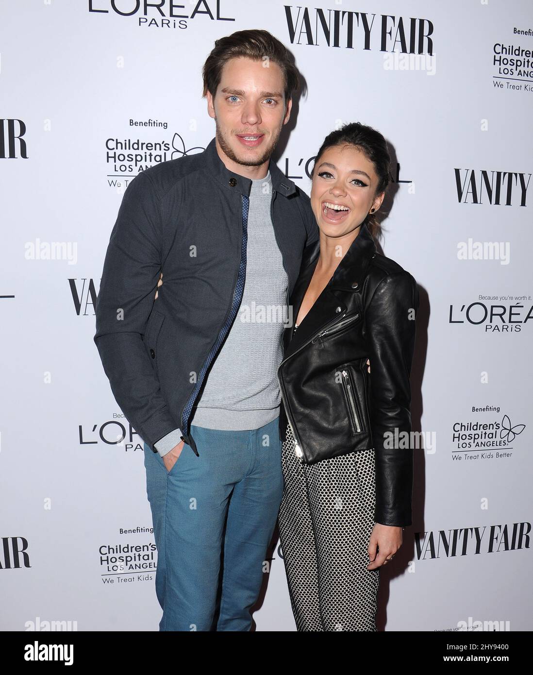 Sarah Hyland, Dominic Sherwood attending a DJ Night hosted by Vanity ...