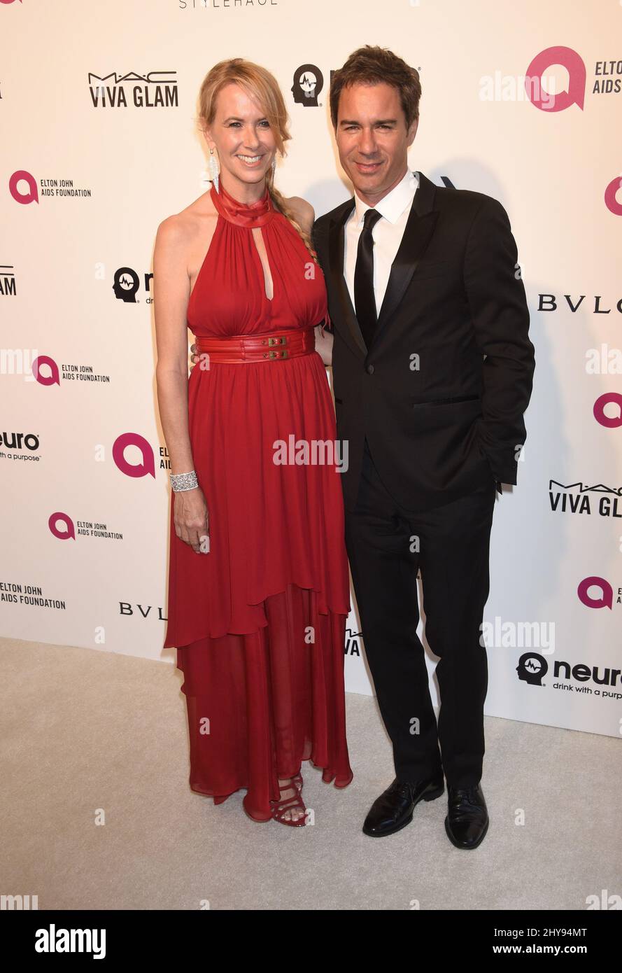 Eric McCormack and Janet McCormack attending the 24th Annual Elton John ...