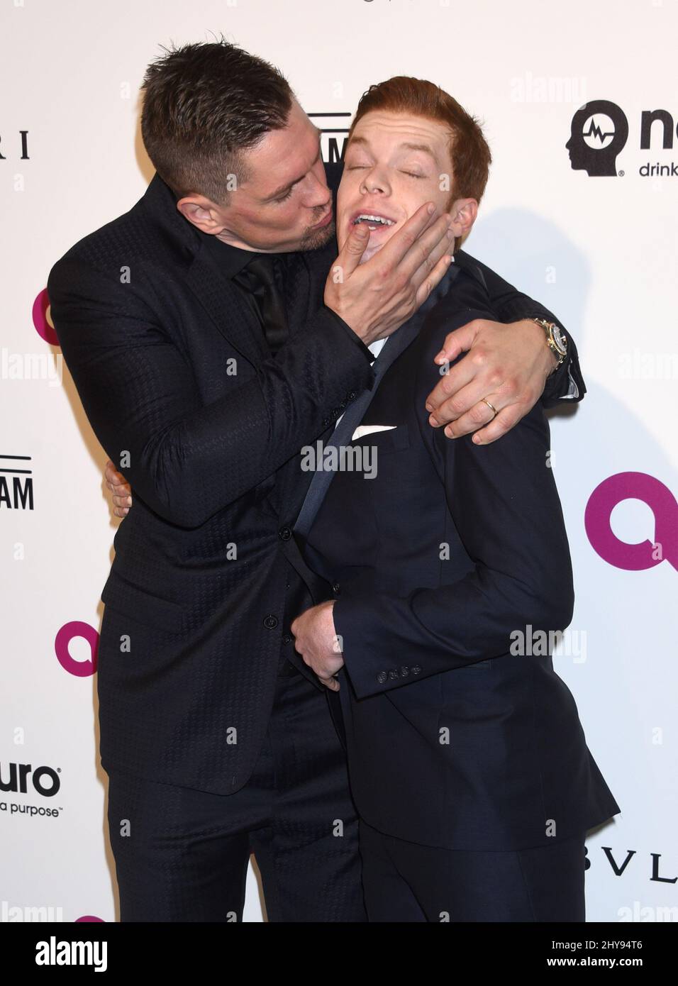 Steve Howey and Cameron Monaghan attending the 24th Annual Elton John ...