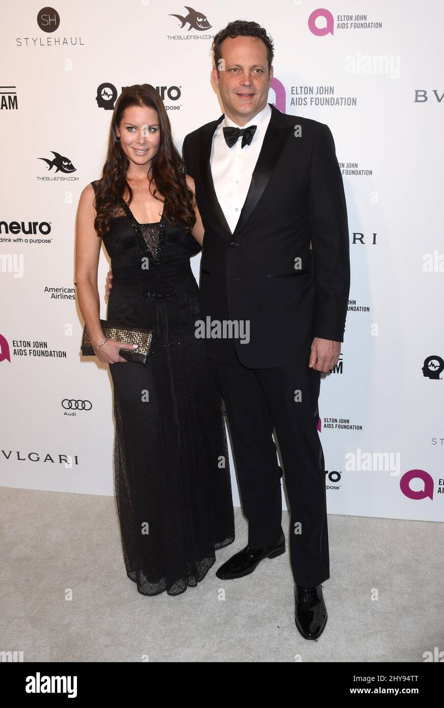 Vince Vaughn and wife Kyla Weber attending the 24th Annual Elton John ...