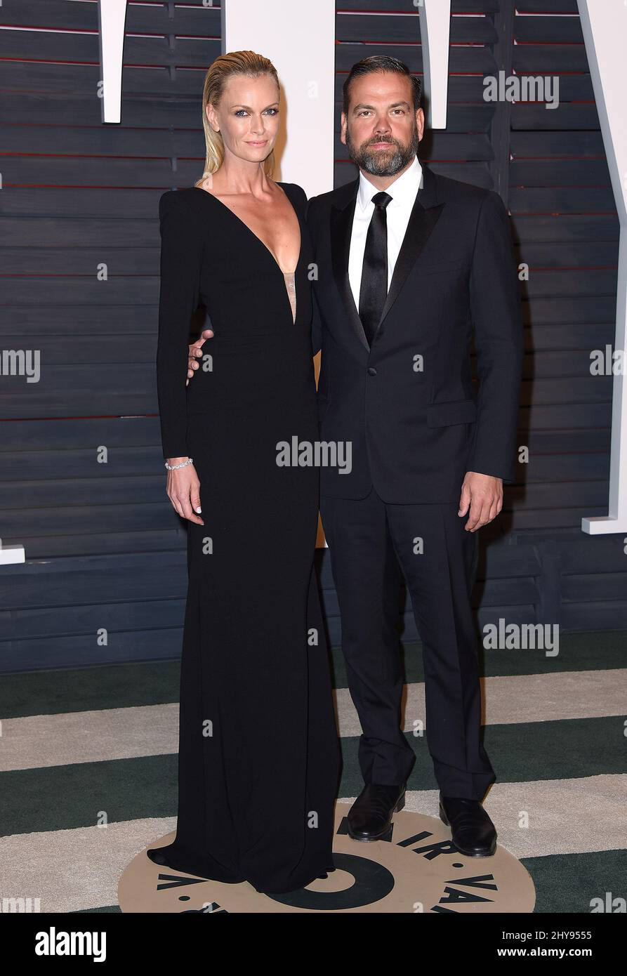 Sarah Murdoch and Lachlan Murdoch attending the 2016 Vanity Fair Oscar ...