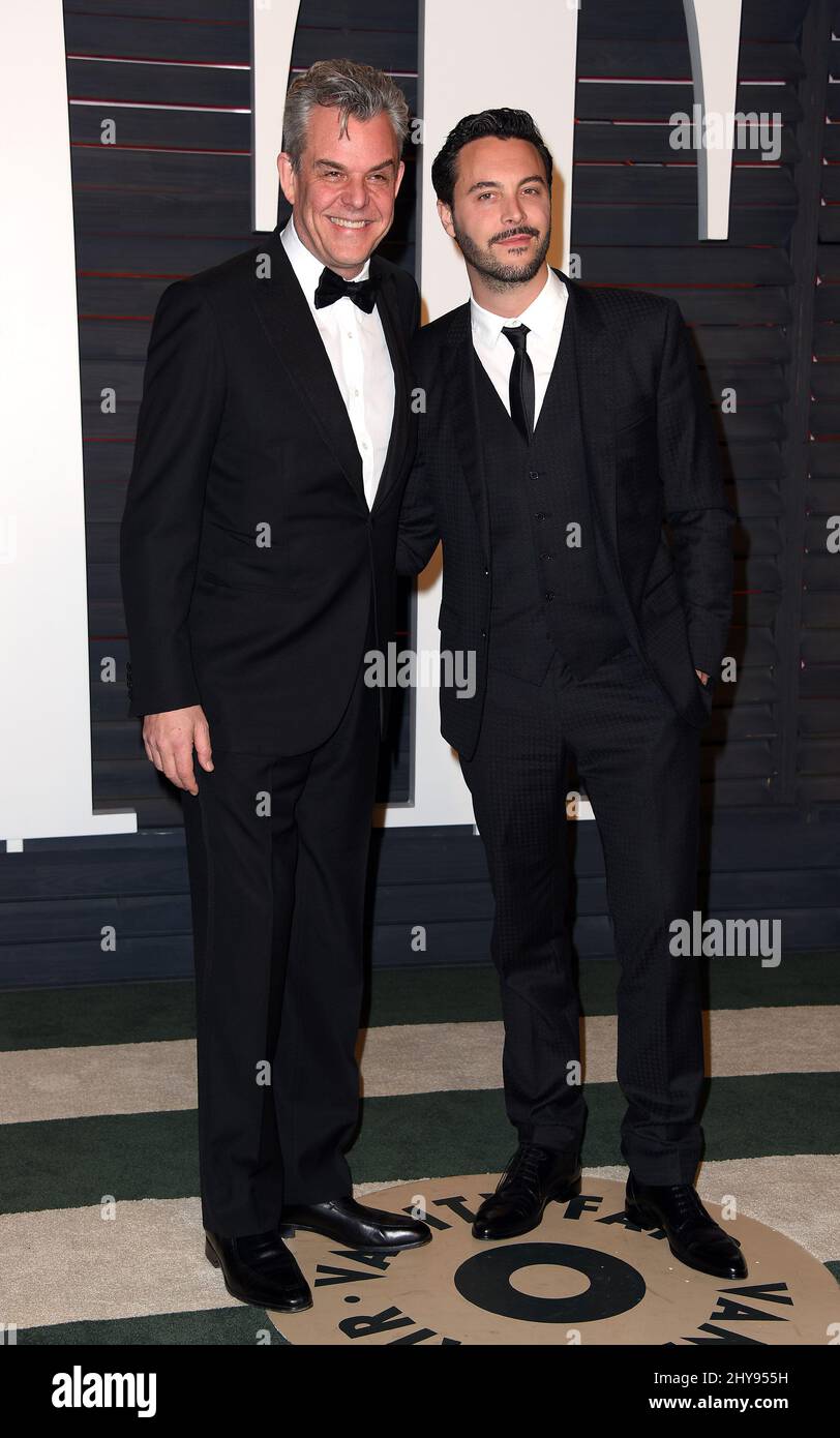 Danny Huston and Jack Huston attending the 2016 Vanity Fair Oscar Party ...
