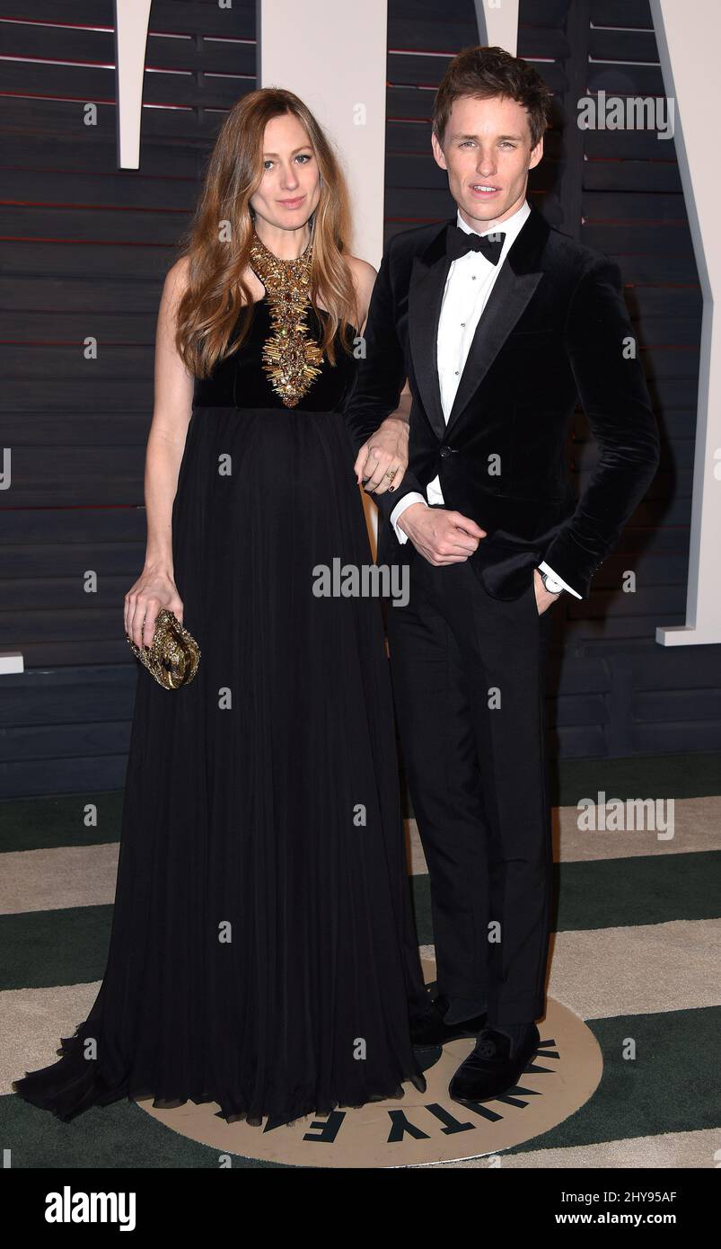 Eddie Redmayne and Hannah Bagshawe attending the 2016 Vanity Fair Oscar ...