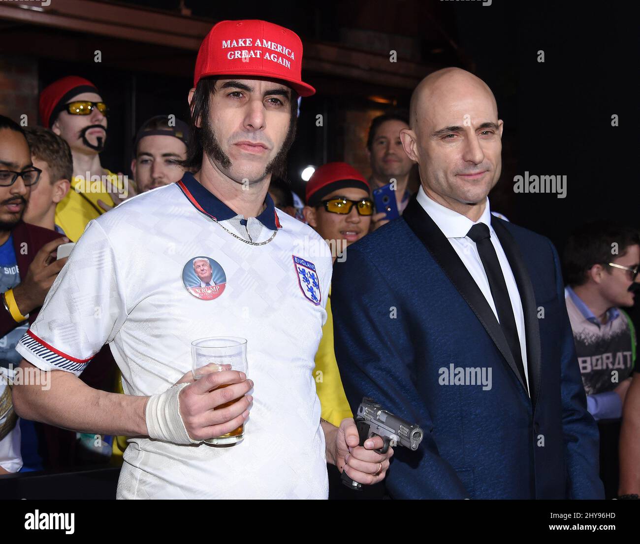 Sacha baron cohen and mark strong hi-res stock photography and images ...