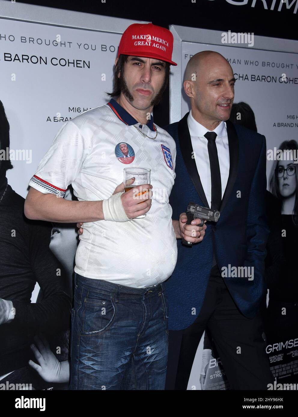Sacha baron cohen and mark strong hi-res stock photography and images ...