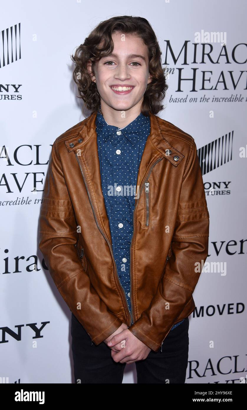 Brandon Spink attending the "Miracles From Heaven" Los Angeles Premiere ...