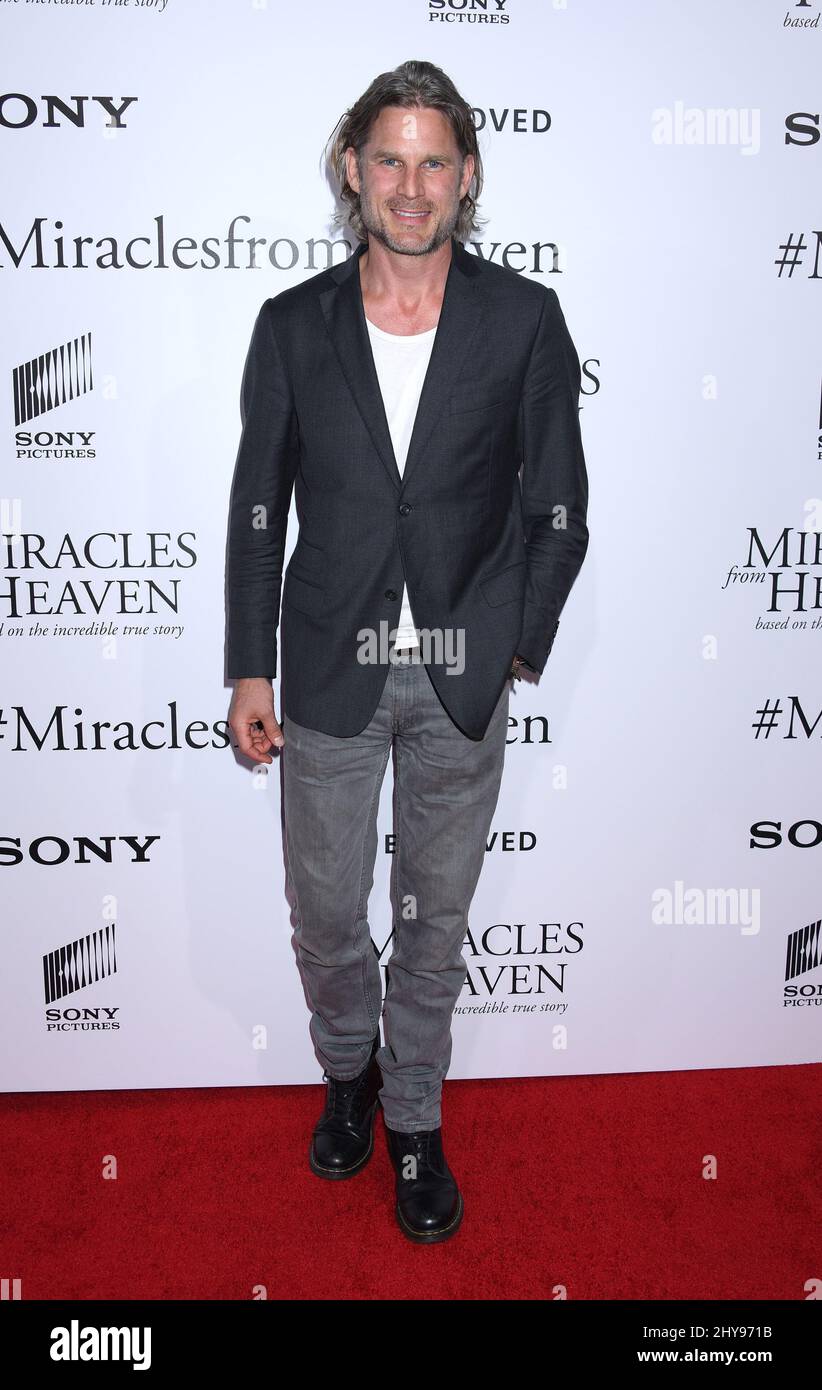 Noah Huntley attending the "Miracles From Heaven" Los Angeles Premiere ...