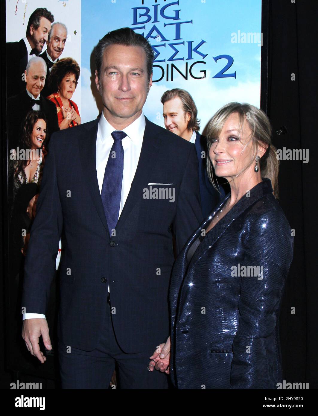 John Corbett and Bo Derek attending the New York premiere of My Big Fat ...