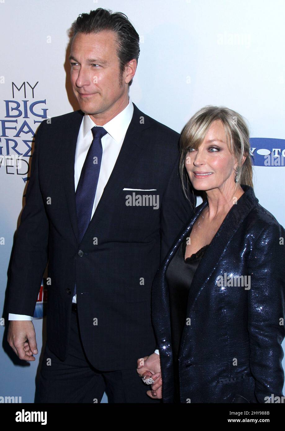 John Corbett and Bo Derek attending the New York premiere of 'My Big ...