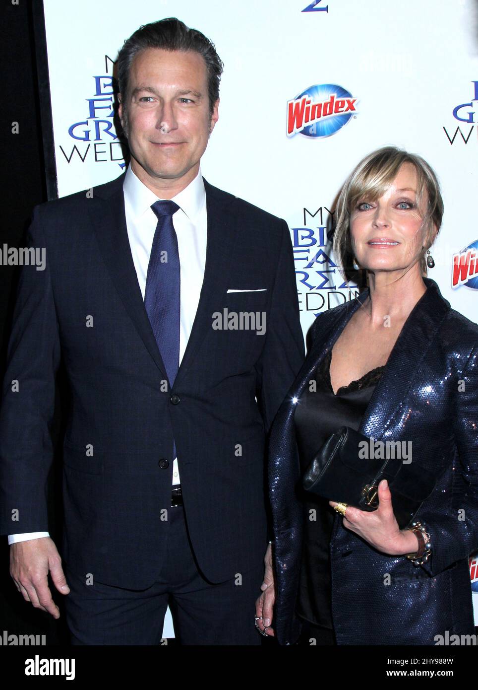 John Corbett and Bo Derek attending the New York premiere of 'My Big ...