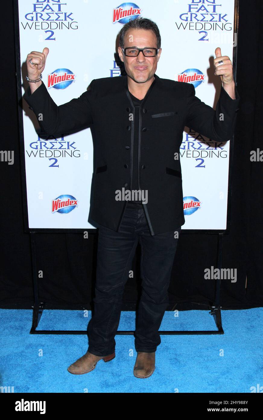 Louis Mandylor attending the New York premiere of 'My Big Fat Greek ...