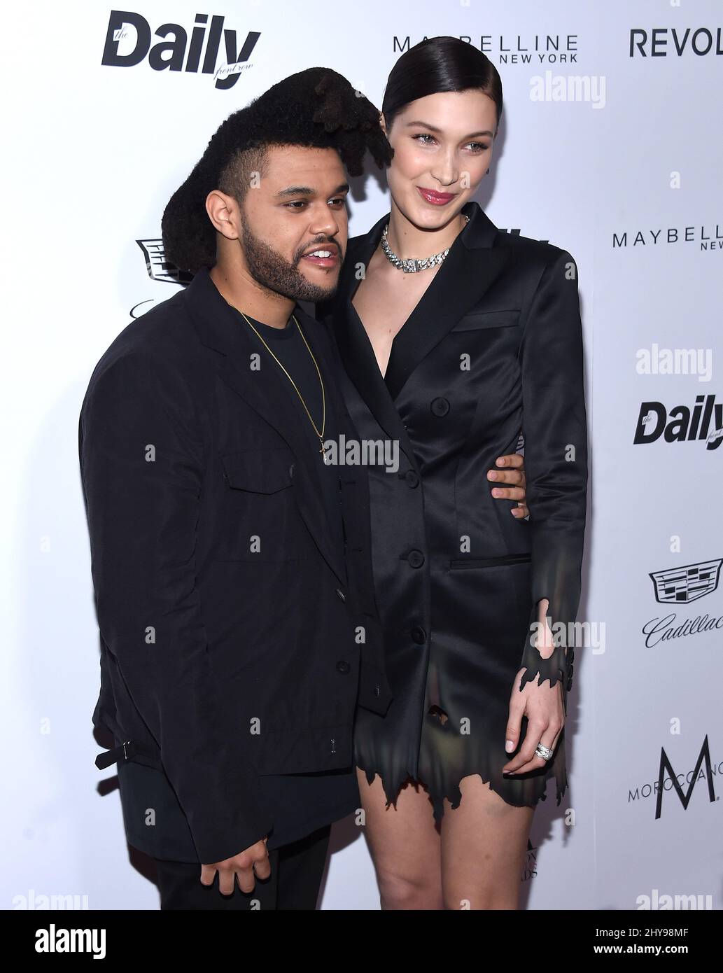 The Weeknd & Bella Hadid attending the Daily Front Rows Fashion LA ...