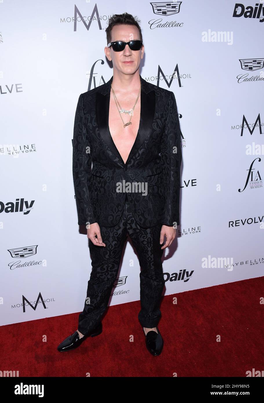 Jeremy Scott attending the Daily Front Rows Fashion LA Awards held at ...
