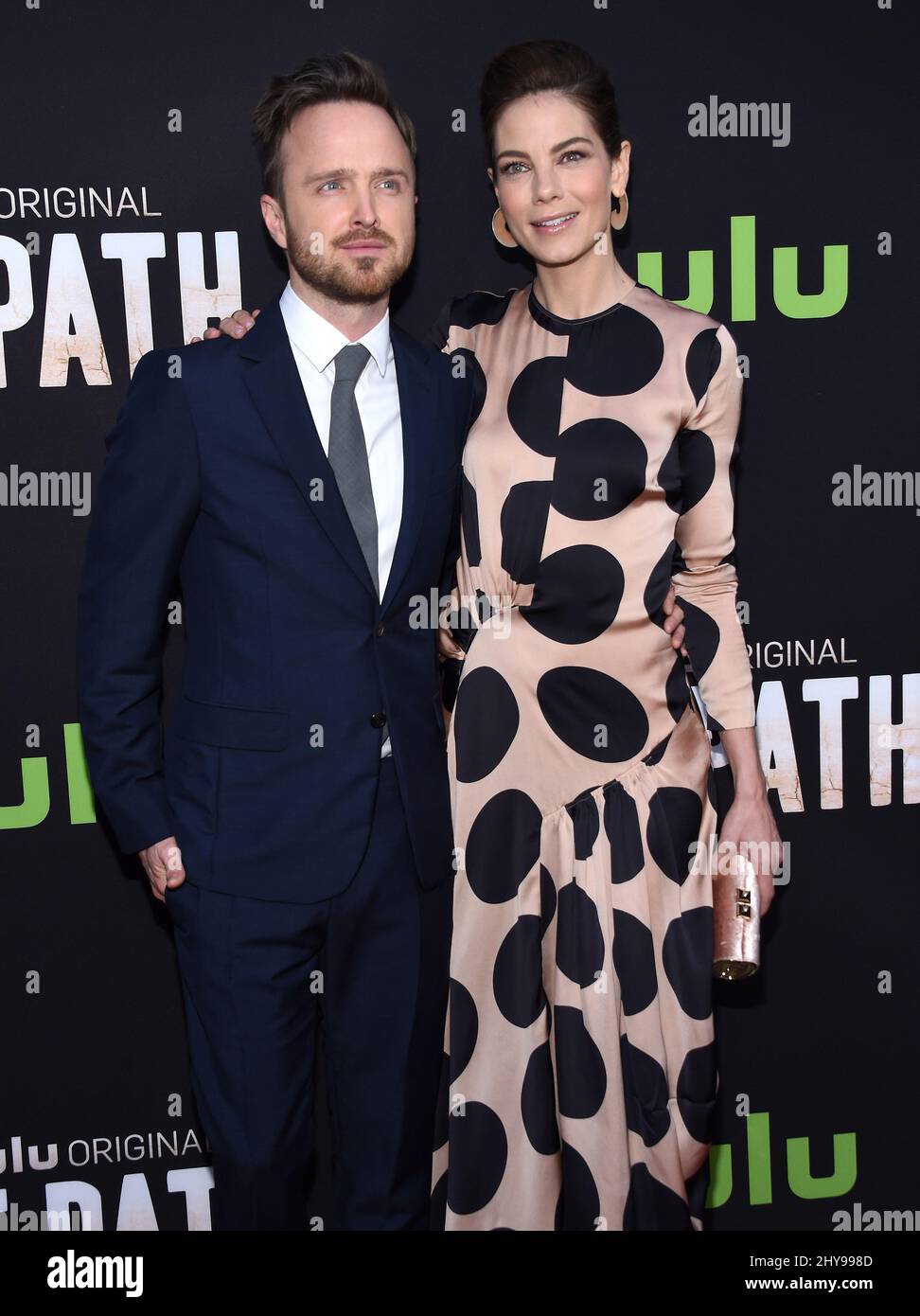 Aaron Paul & Michelle Monaghan attending Hulu's "The Path" Premiere ...