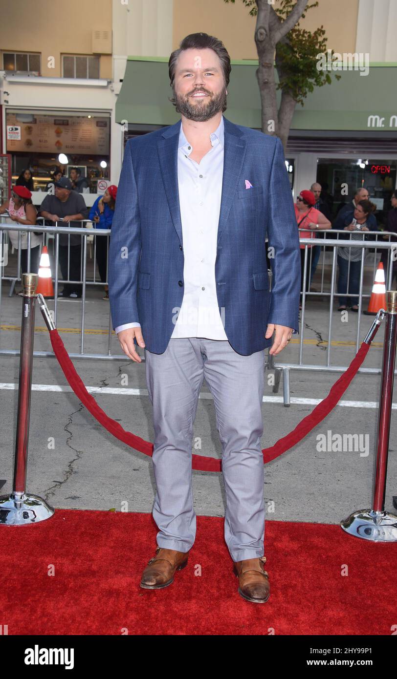 March 28, 2016 Westwood, CA Tyler Labine "The Boss" World Premiere held ...