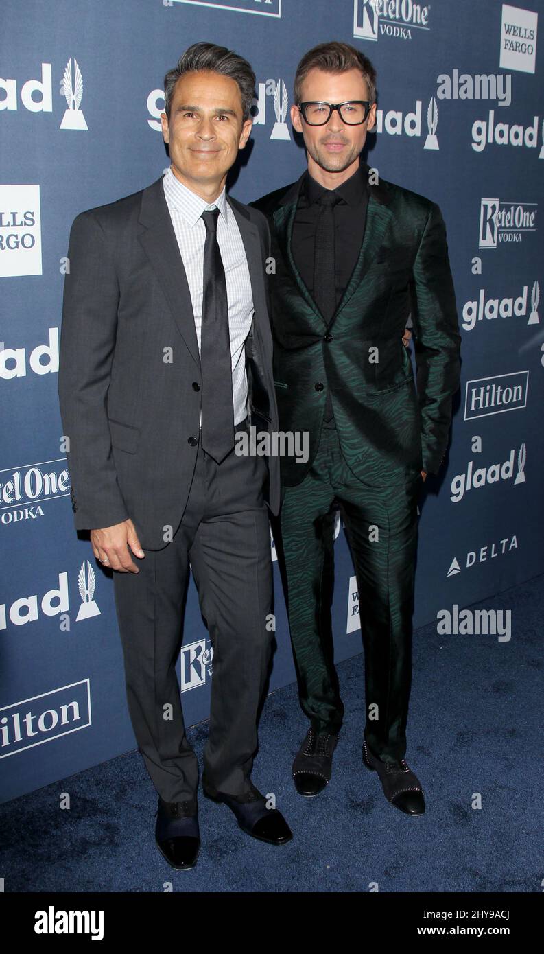 Gary Janetti and Brad Goreski attending the 27th Annual GLAAD Media ...