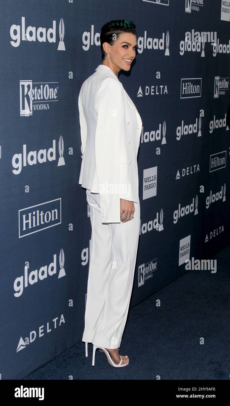 Ruby Rose attending the 27th Annual GLAAD Media Awards held at the ...
