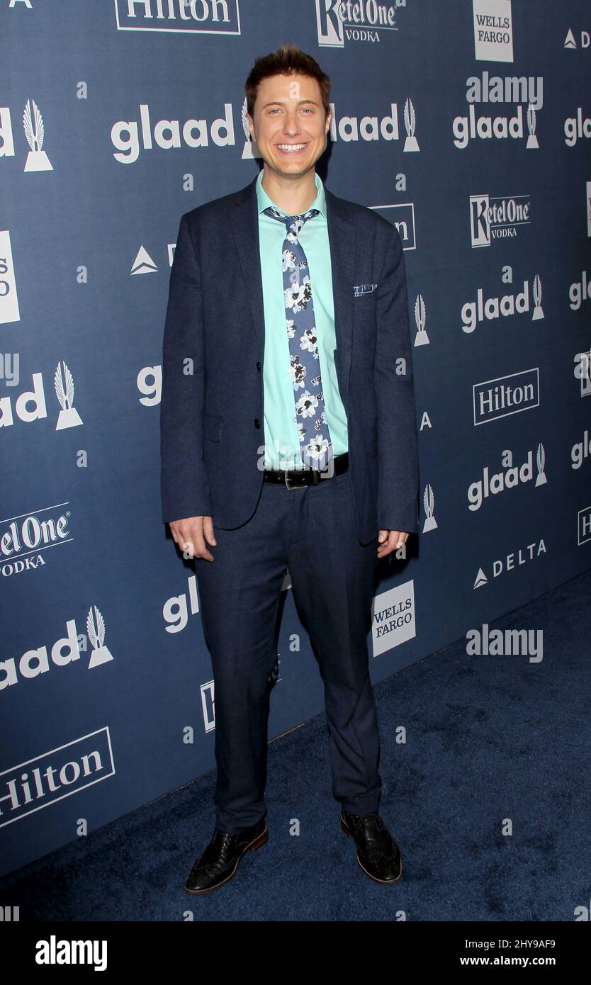 Scott Turner Schofield attending the 27th Annual GLAAD Media Awards ...