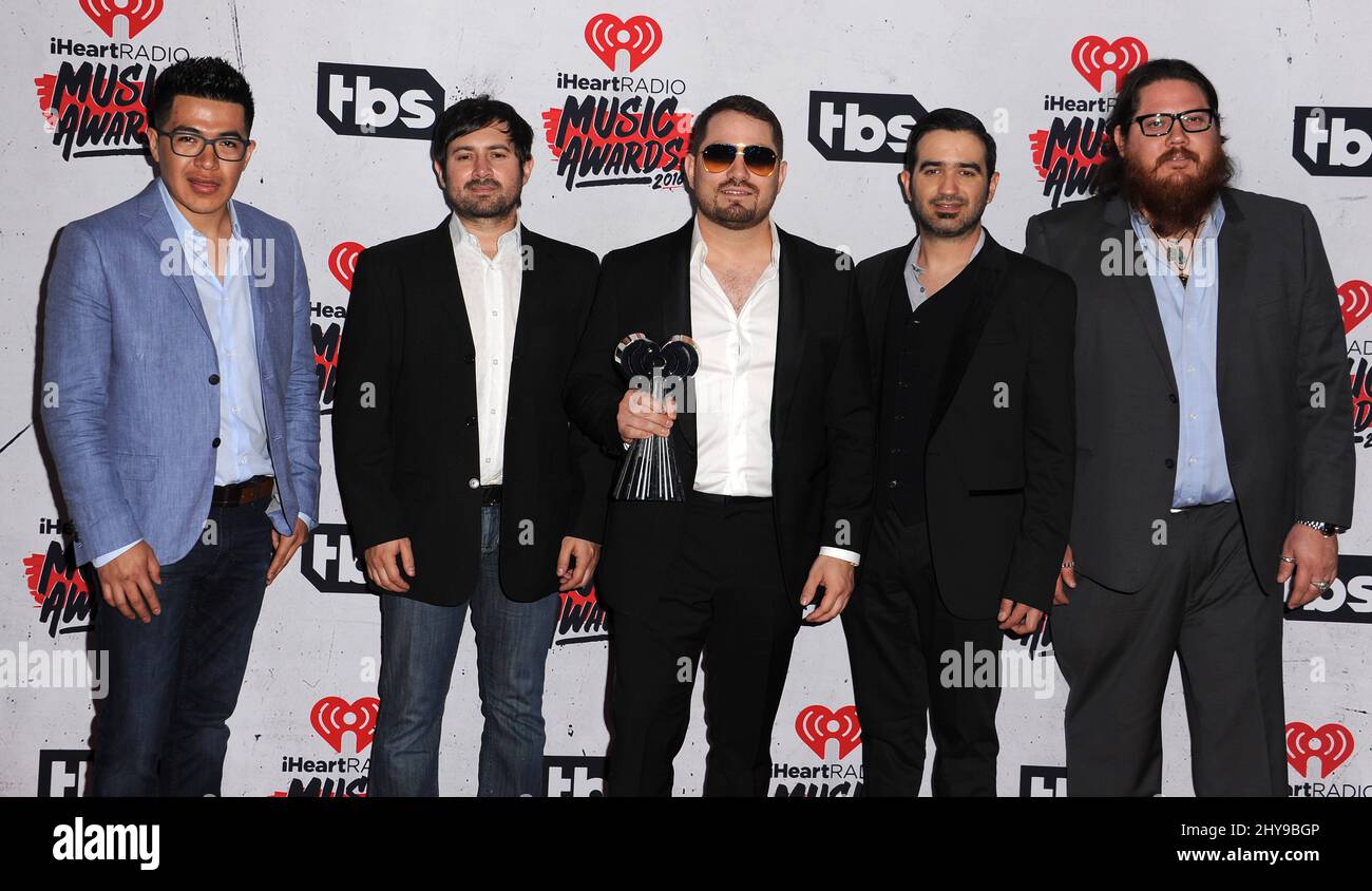 Voz de Mando arriving for the iHeartRadio Music Awards at The Forum on ...