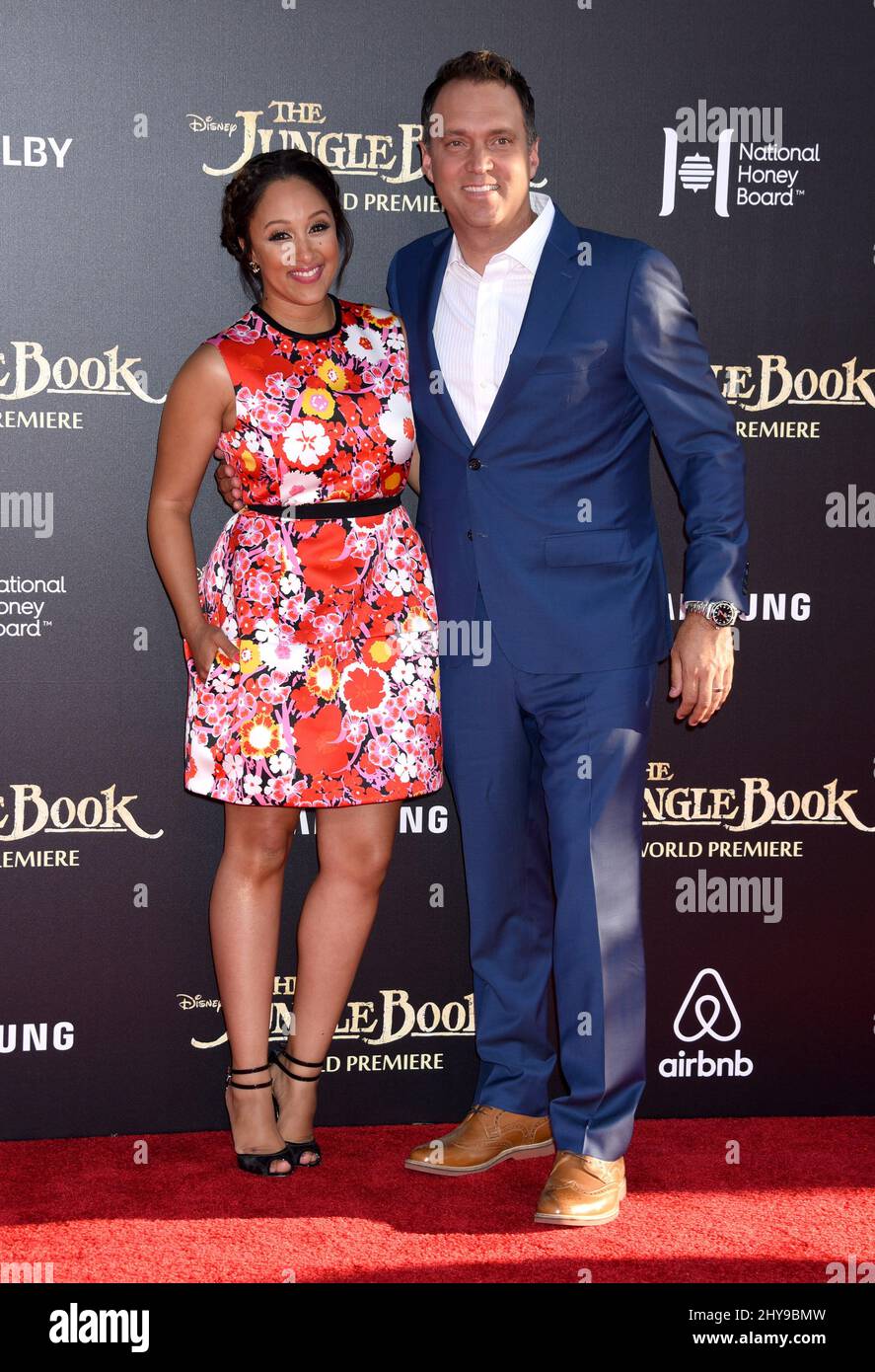 Tamara Mowry and husband Adam Housley attending the premiere of 'The ...