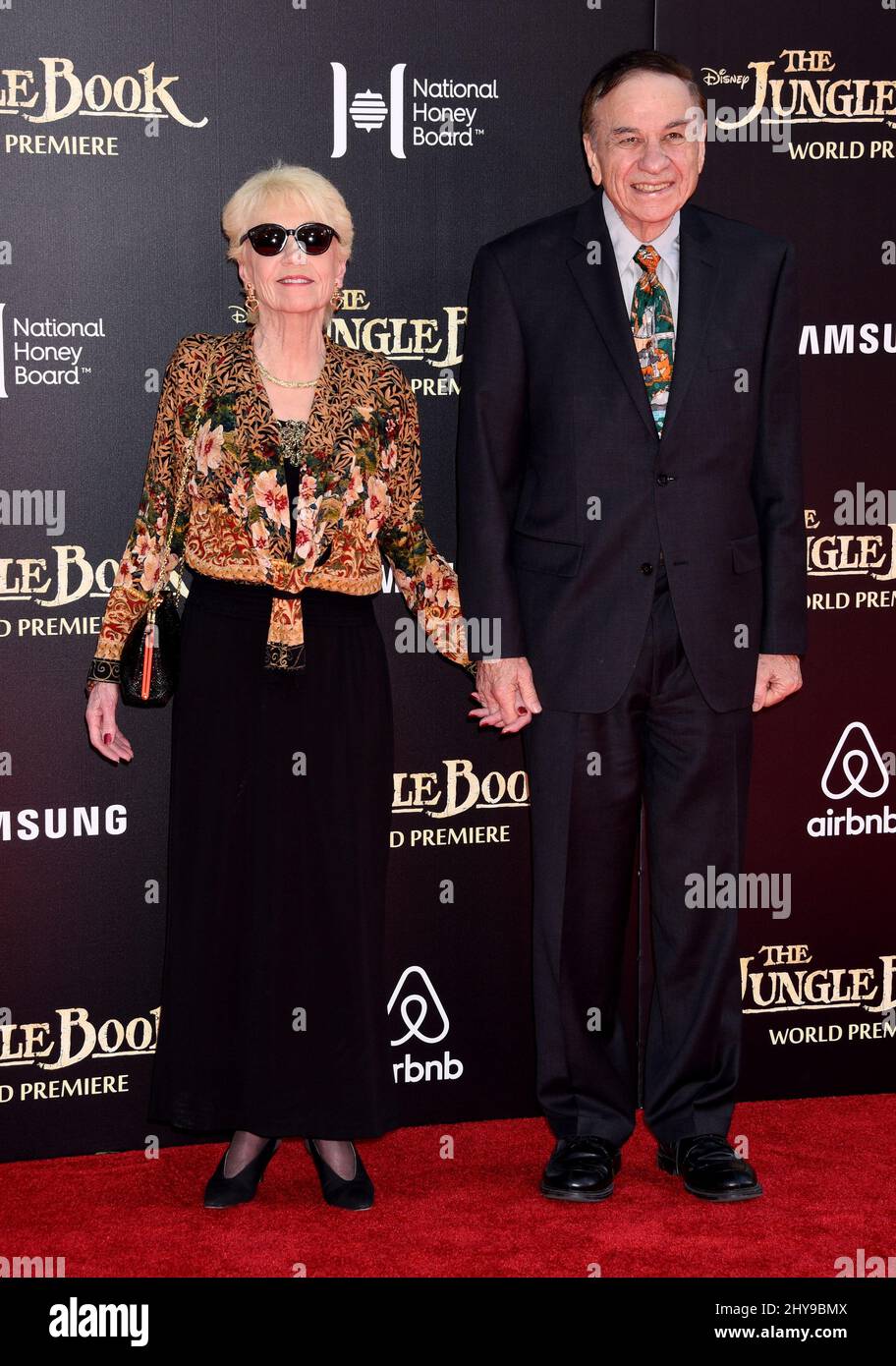 Richard Sherman attending the premiere of 'The Jungle Book' at the El ...
