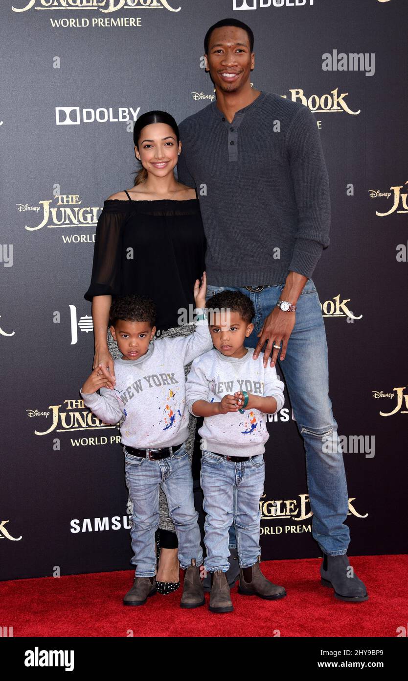 Wes Johnson, Melissa Johnson attending the premiere of 'The Jungle Book ...