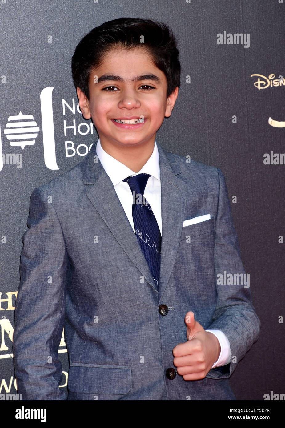 Neel Sethi attending the premiere of 'The Jungle Book' at the El ...