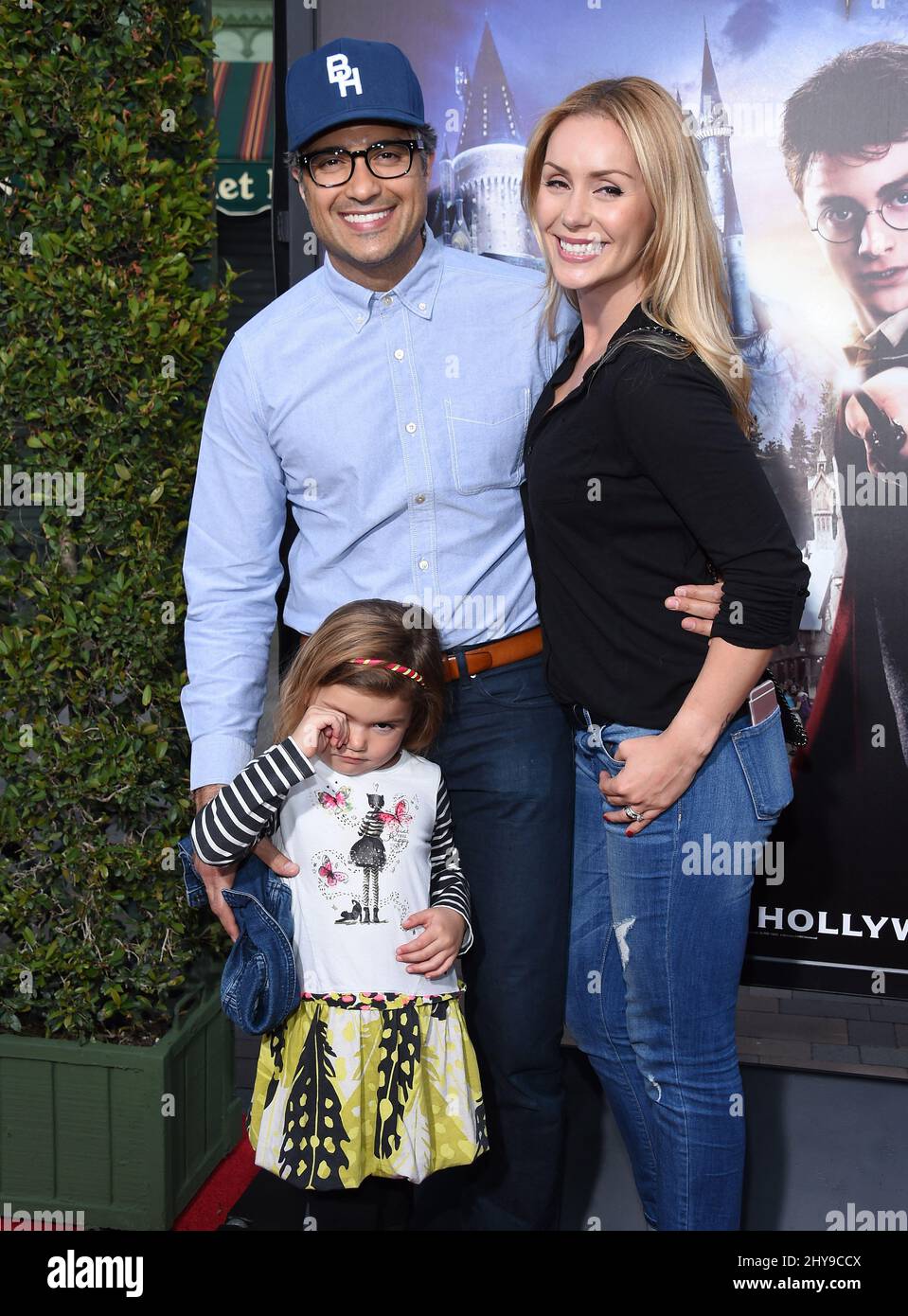 Jaime Camil And Heidi Balvanera Attending The Wizarding World Of Harry Potter Opening In Los
