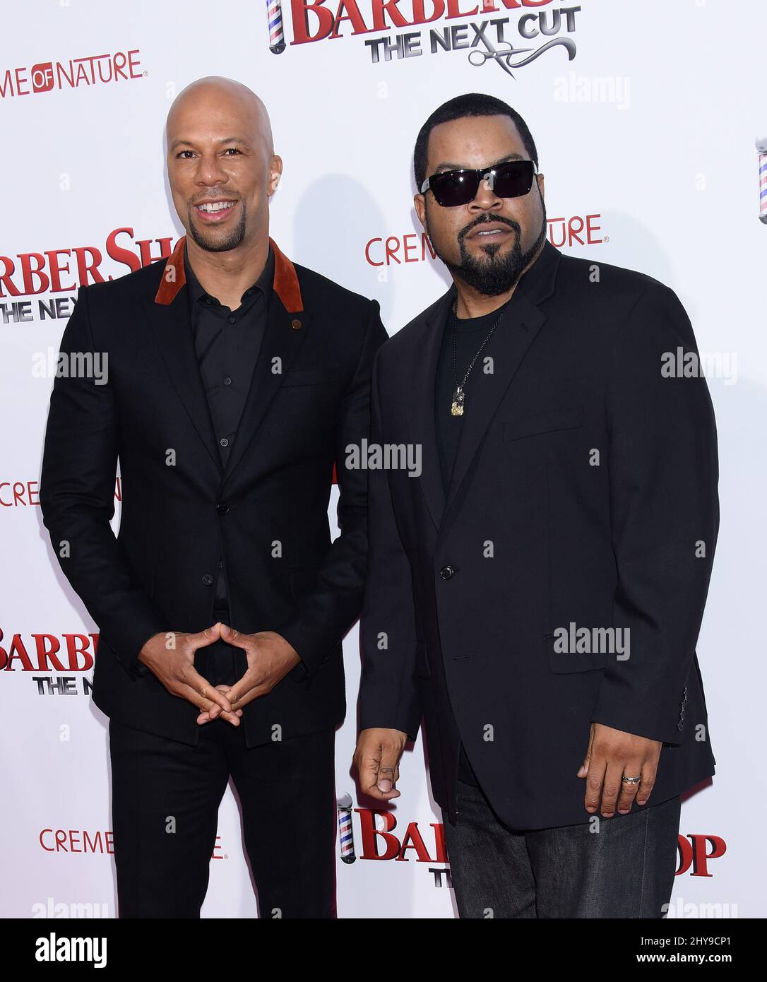 Common and Ice Cube attending the 'Barbershop: The Next Cut' Premiere ...