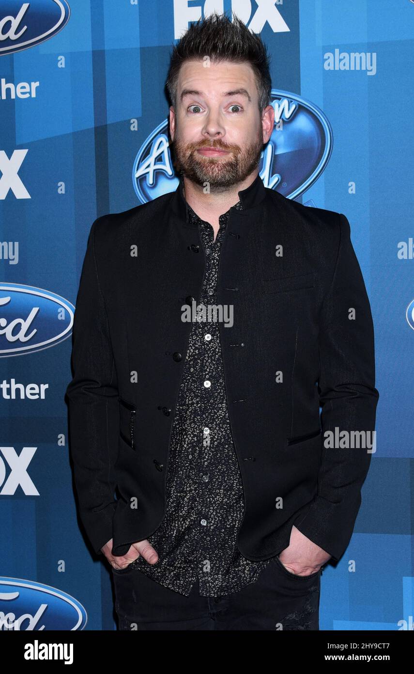 David Cook arrives at the "American Idol" farewell season finale at the ...