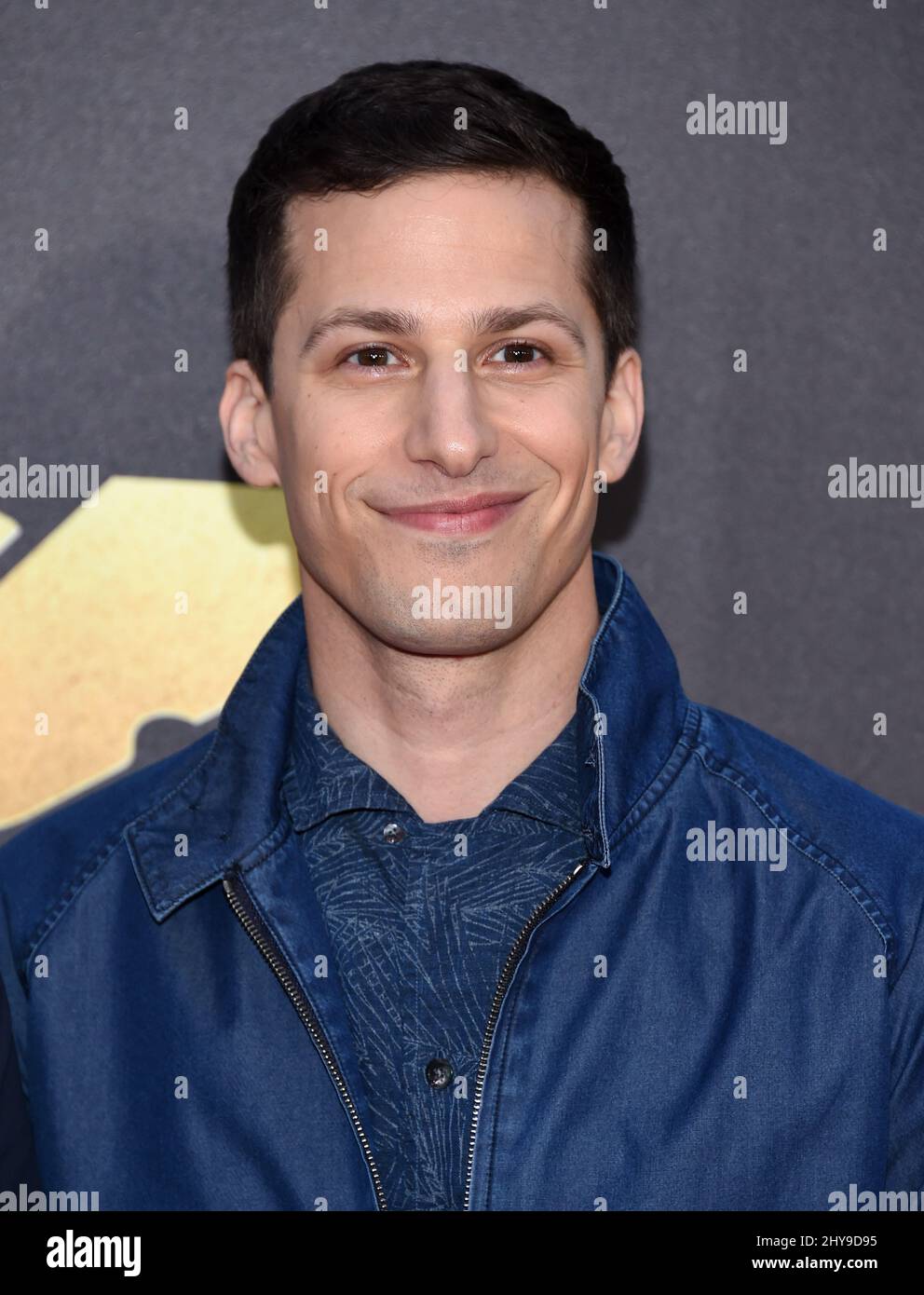 Andy Samberg attending the 2016 MTV Movie Awards held at Warner Bros ...