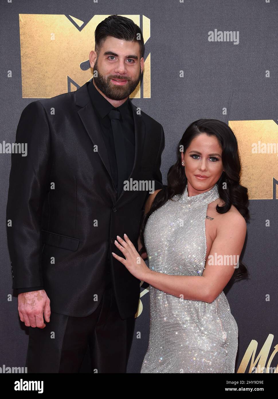 Jenelle Evans & David Eason attending the 2016 MTV Movie Awards held at ...