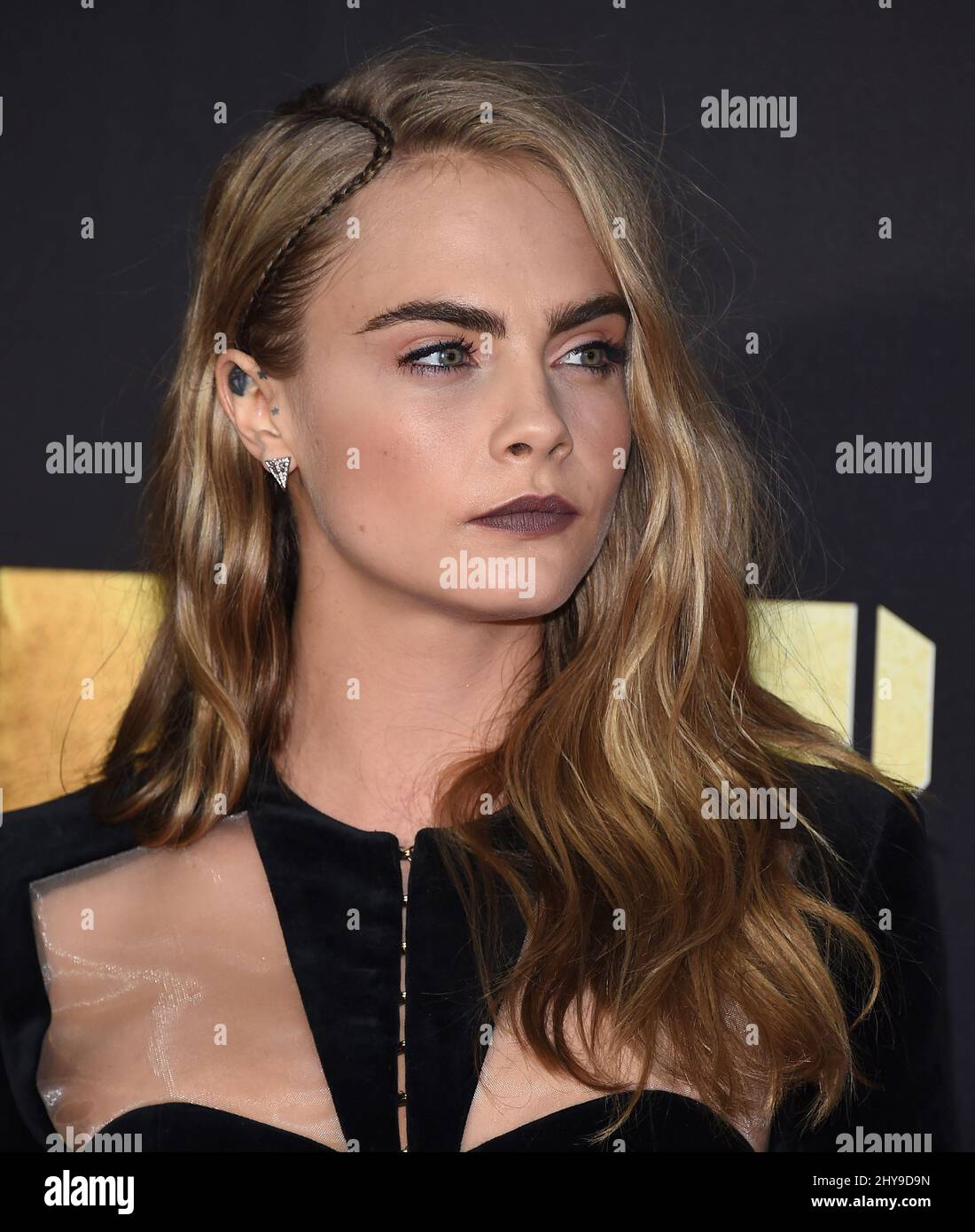 Cara Delevingne attending the 2016 MTV Movie Awards held at Warner Bros ...