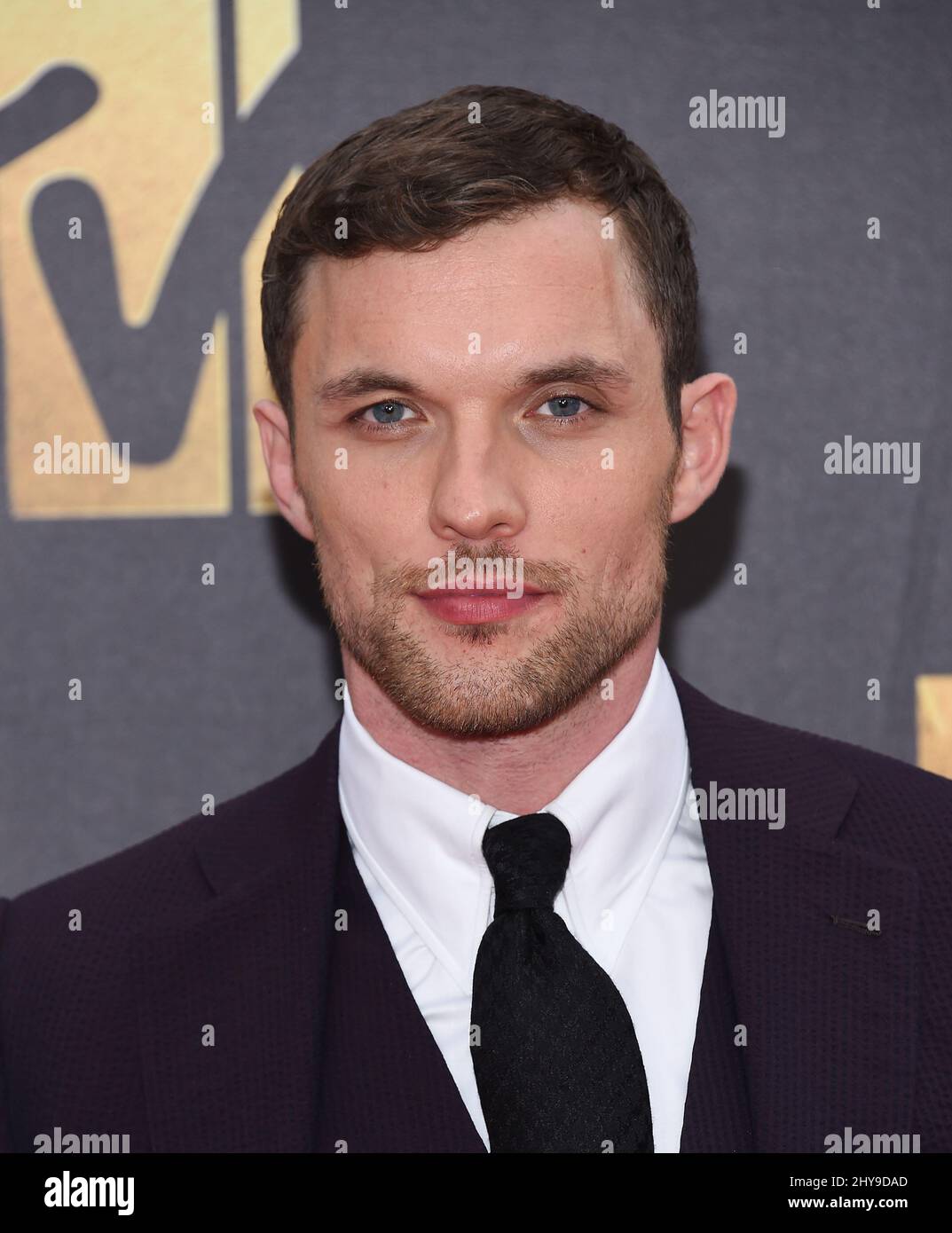 Ed Skrein attending the 2016 MTV Movie Awards held at Warner Bros ...