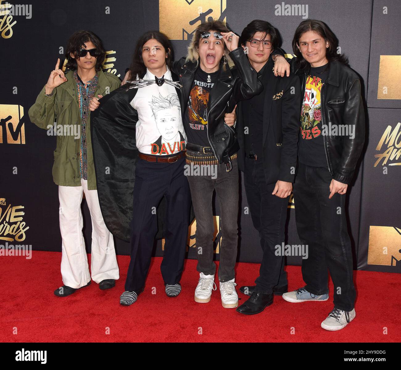 The Wolfpack attending the 2016 MTV Movie Awards held at Warner Bros ...