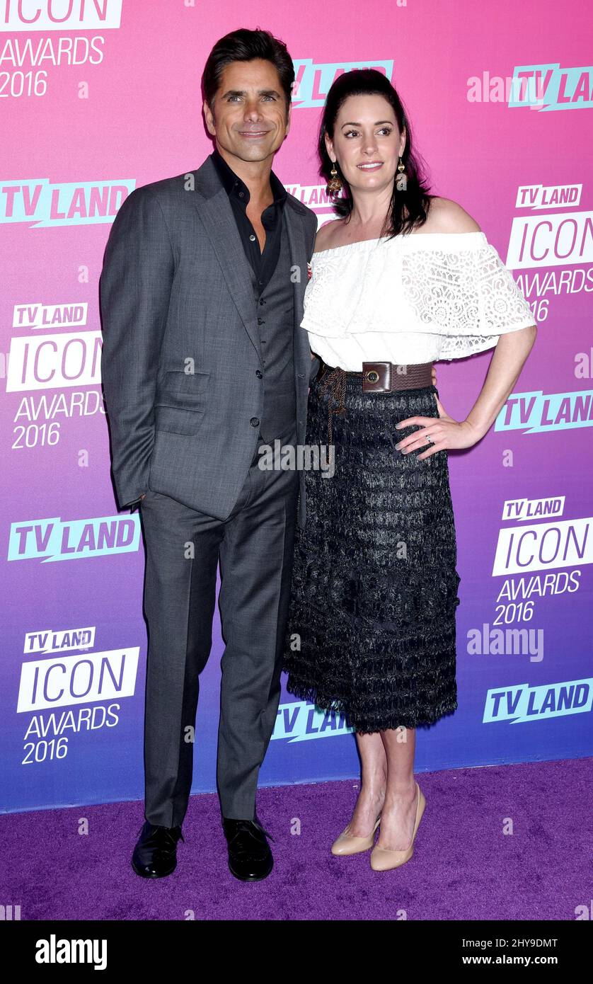 John Stamos and Paget Brewster attending the 2016 "TV LAND Icon Awards ...