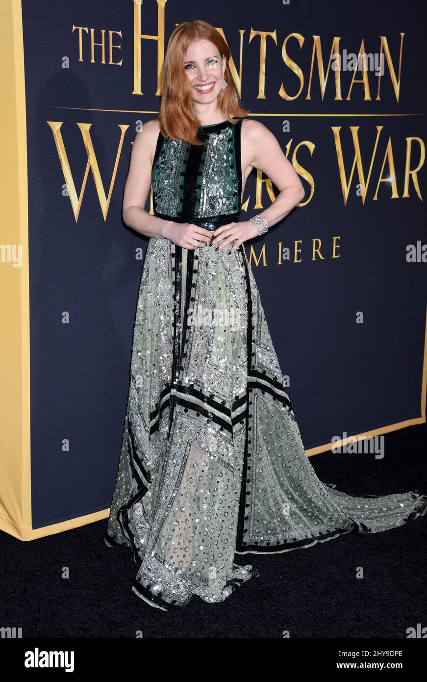 Jessica Chastain attending "The Huntsman Winter's War" American ...