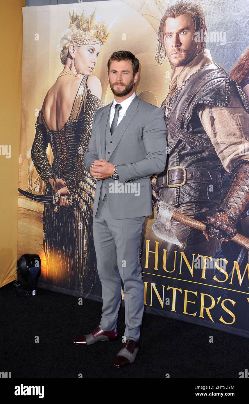Chris Hemsworth arrives at the LA Premiere of 'The Huntsman: Winter's ...