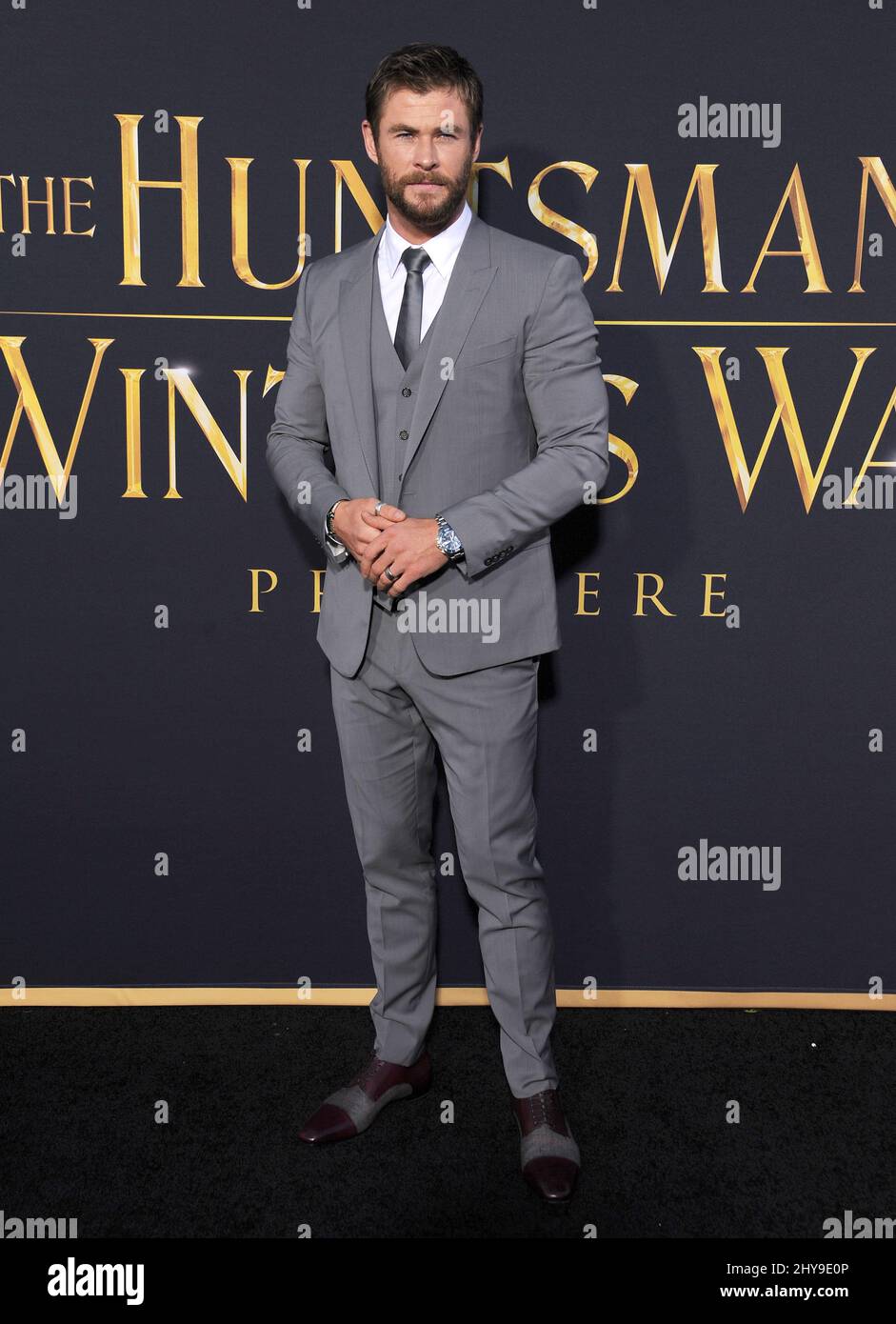 Chris Hemsworth arrives at the LA Premiere of 'The Huntsman: Winter's ...