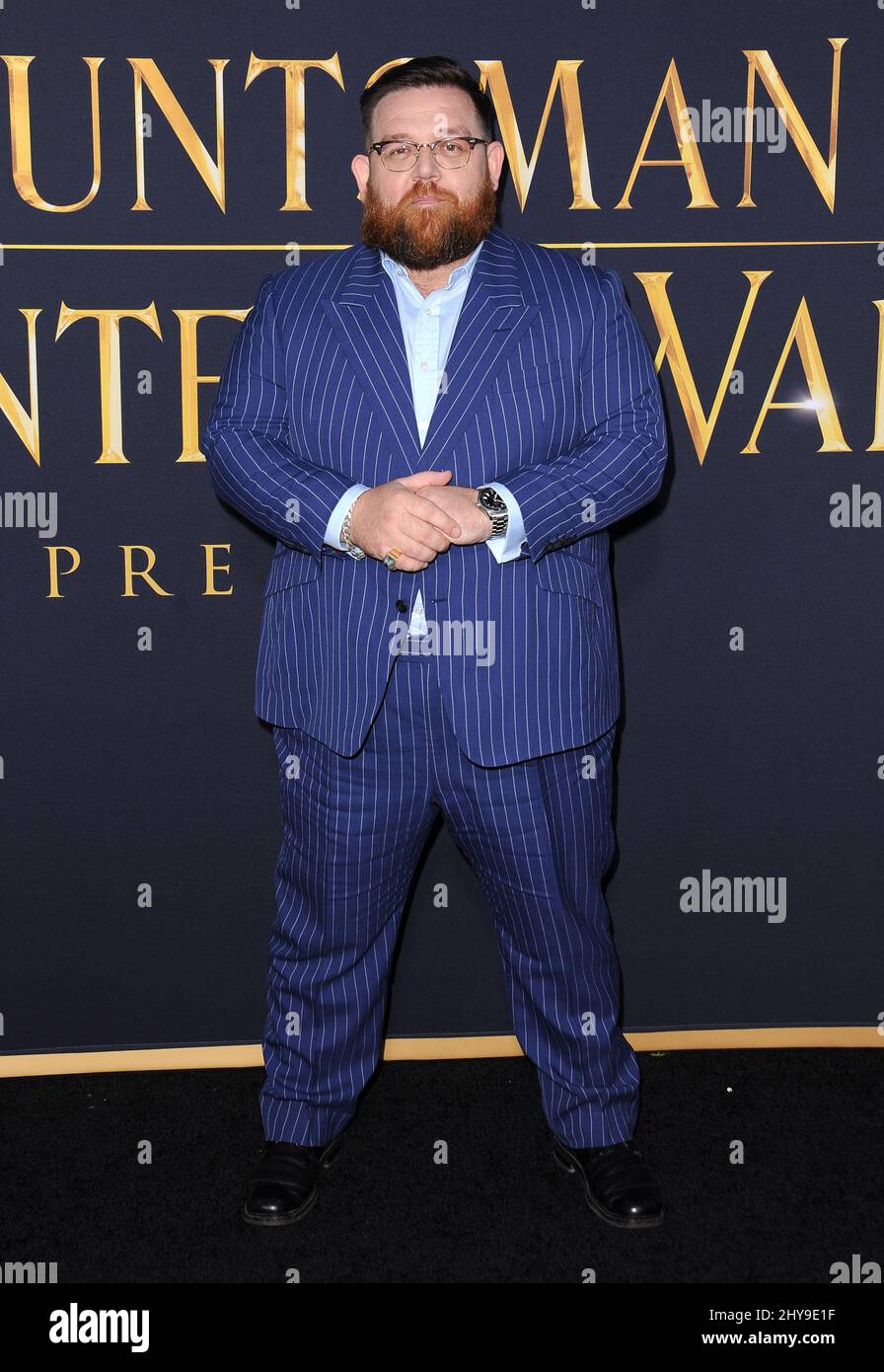 Nick Frost arrives at the LA Premiere of 'The Huntsman: Winter's War ...