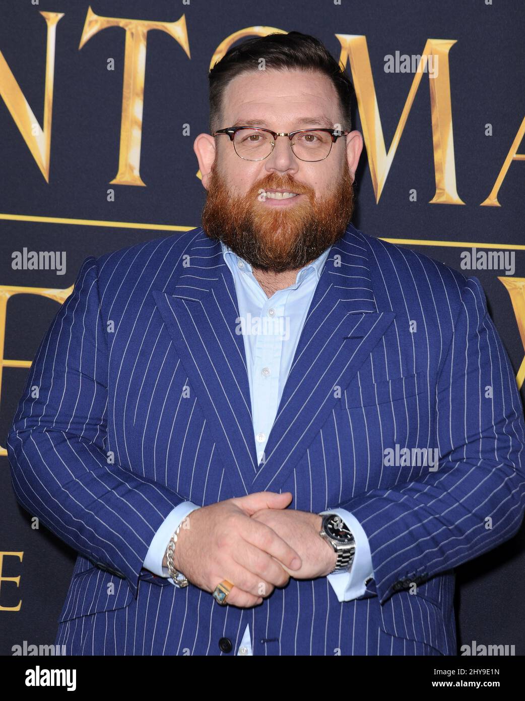 Nick Frost arrives at the LA Premiere of 'The Huntsman: Winter's War ...