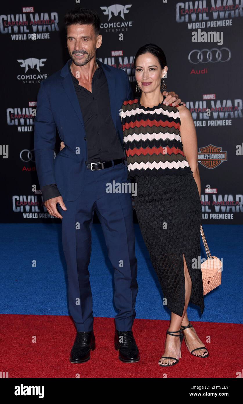 Frank Grillo and Wendy Moniz attending the "Captain America Civil War ...