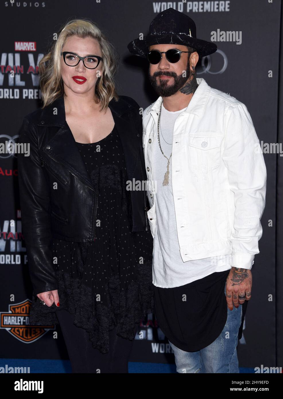 AJ McLean attending the "Captain America Civil War" World Premiere held ...