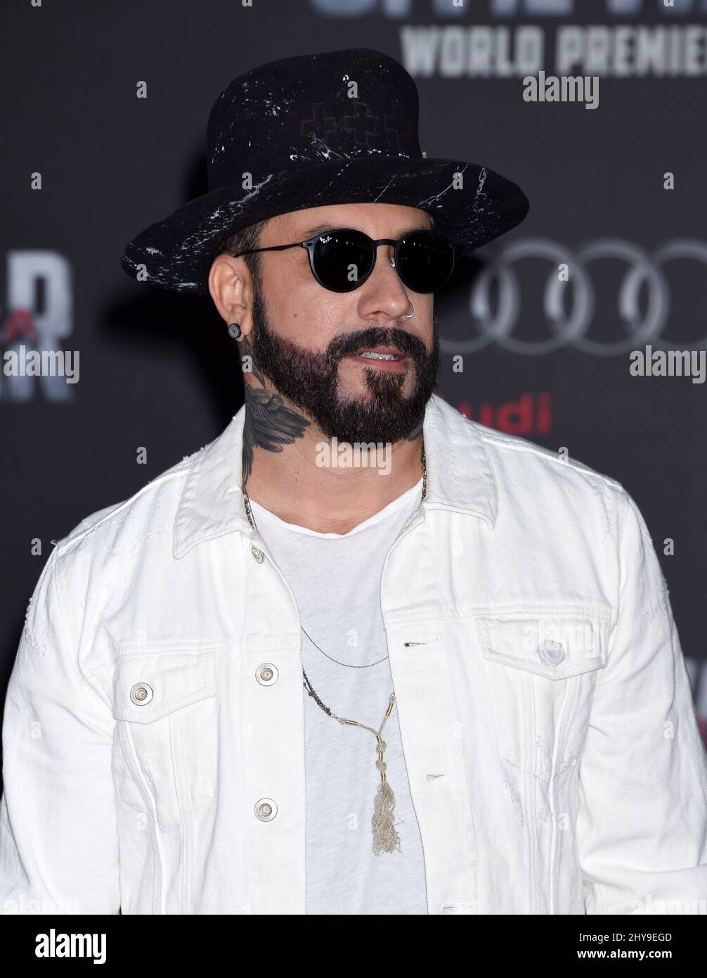 AJ McLean attending the "Captain America Civil War" World Premiere held ...
